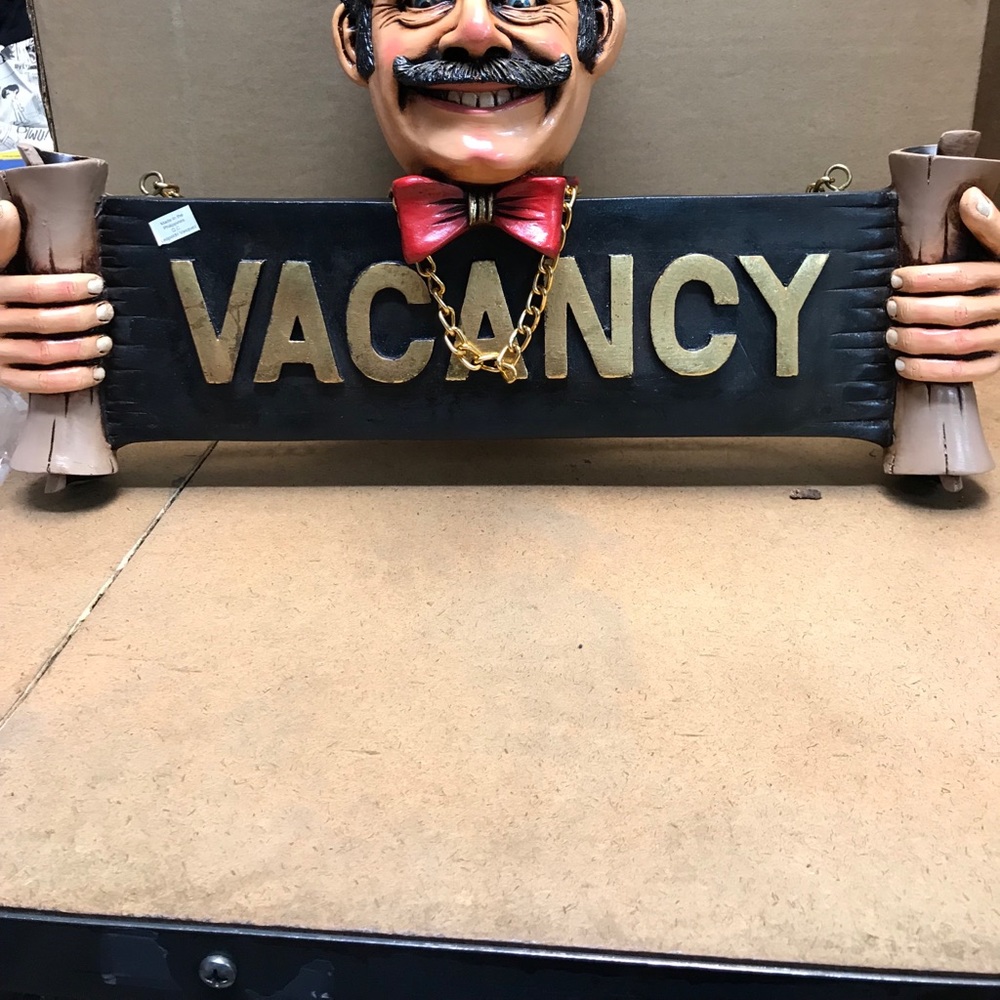 Vacancy Sign For Window Business - Gem